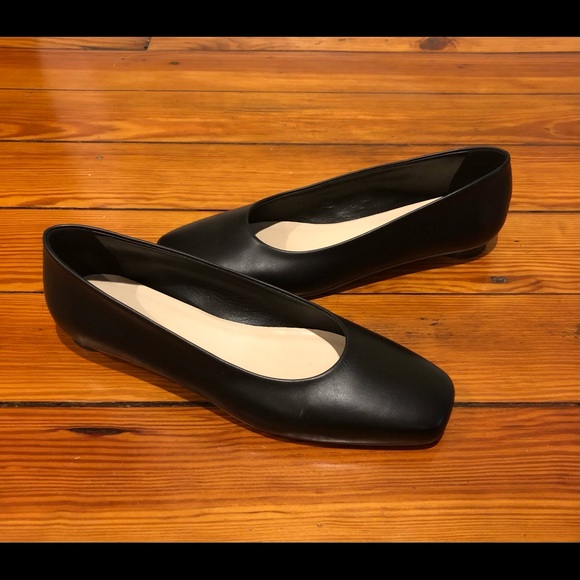 Everlane | Shoes | 2 Pairs Everlane The 9s Leather Square Toe Flats ...